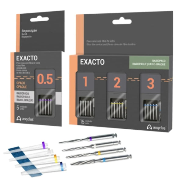 Angelus Exacto Conical Fiber Post – Intraradicular – Dentalmantraa