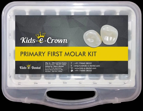 Kids-e-Crown Primary First Molar Zirconia Crown Kits – Dentalmantraa
