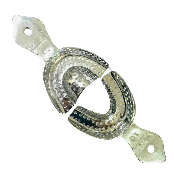 Samit Metallic Perforated Dentulous Impression Trays – Dentalmantraa